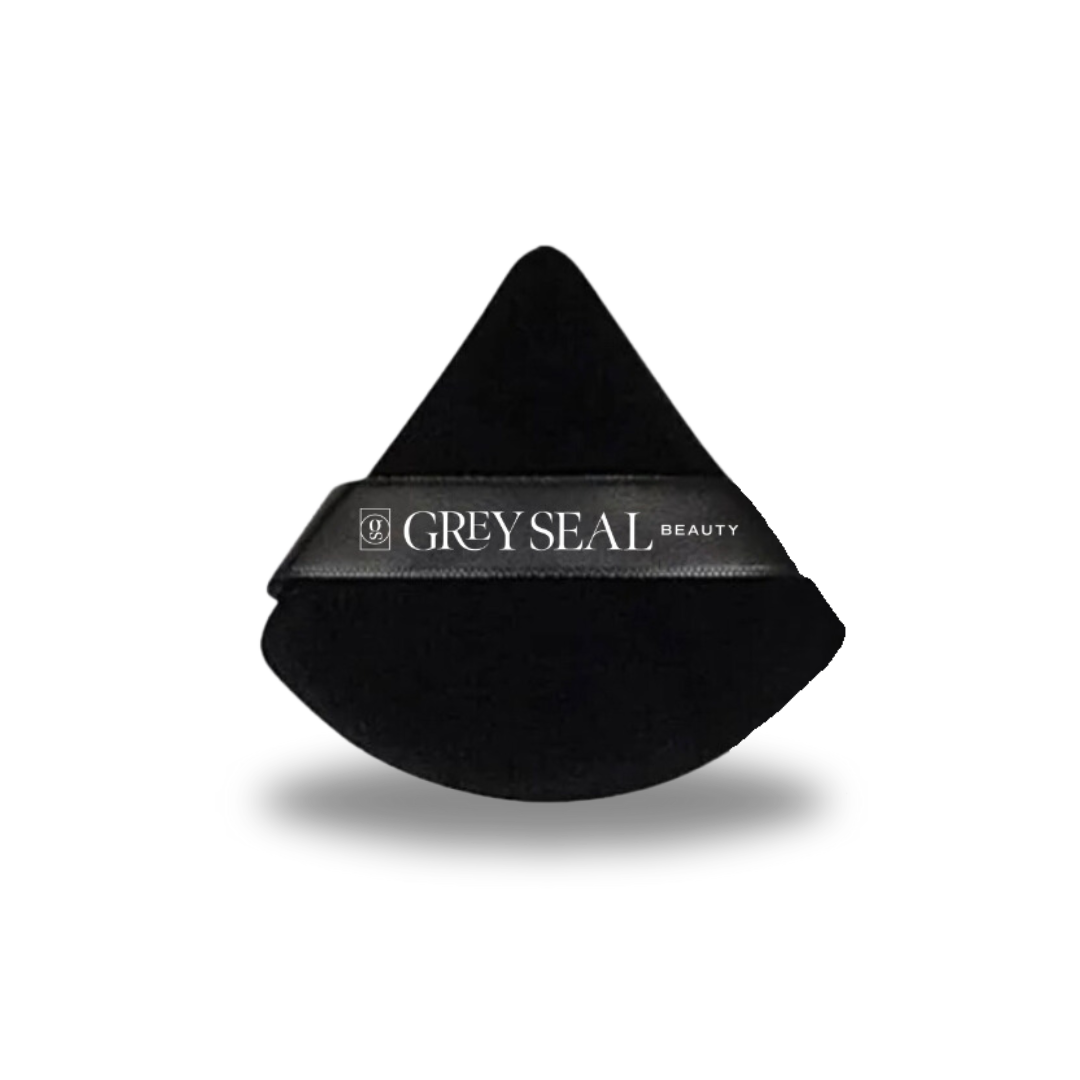 Velour Pointed Powder Puff – Grey Seal Beauty